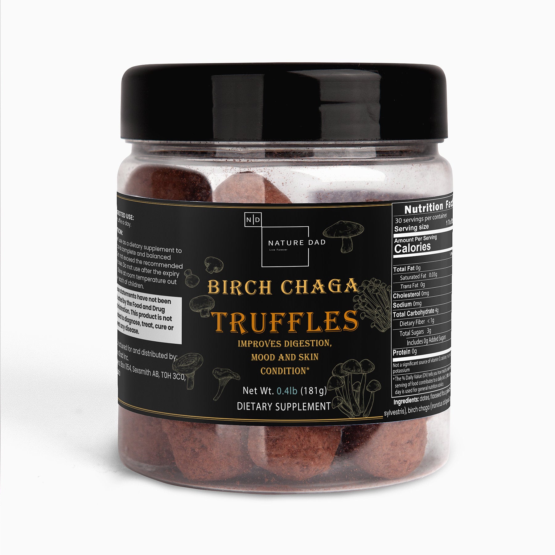 Birch Chaga Truffles – Nature Dad
